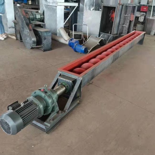 OEM Custom Organic Fertilizer Materials Conveying Machine Transmission System Auger Conveyor