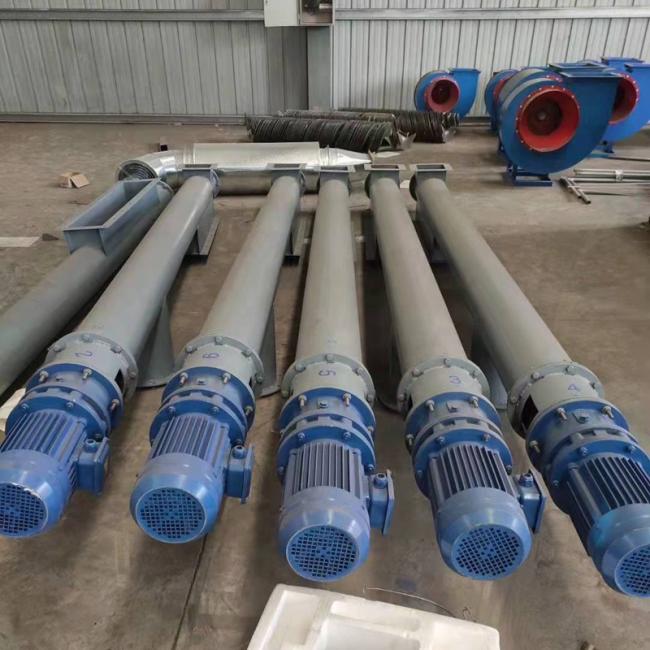 OEM Custom Organic Fertilizer Materials Conveying Machine Transmission System Auger Conveyor