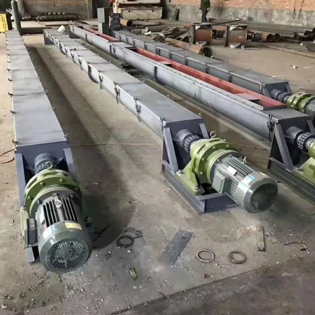 OEM Custom Organic Fertilizer Materials Conveying Machine Transmission System Auger Conveyor
