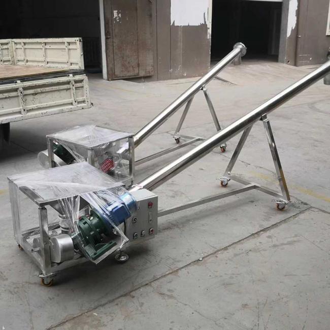 OEM Custom Stainless Steel Flexible Inclined Screw Conveyor Automatic Screw Feeder