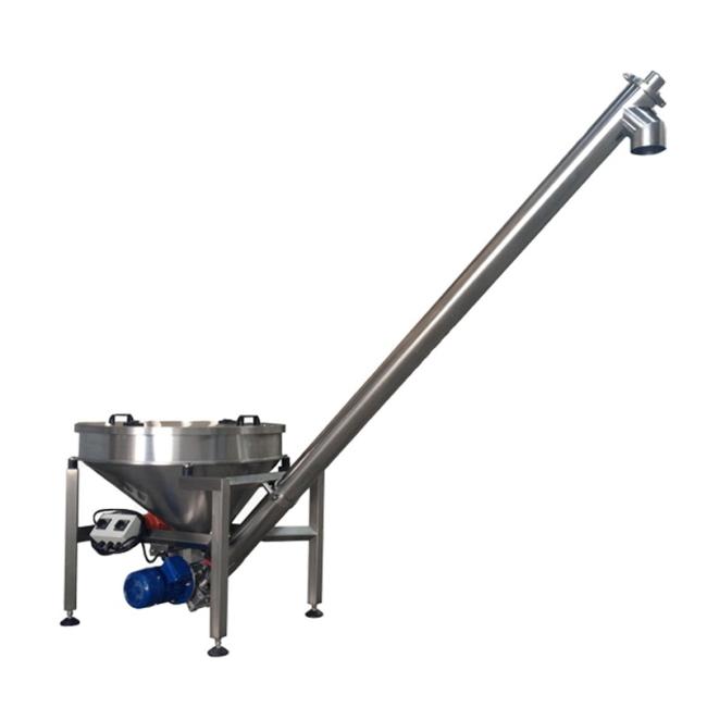 OEM Custom Inclined Semolina Auger Feeder Screw Augers Conveyor with Hopper
