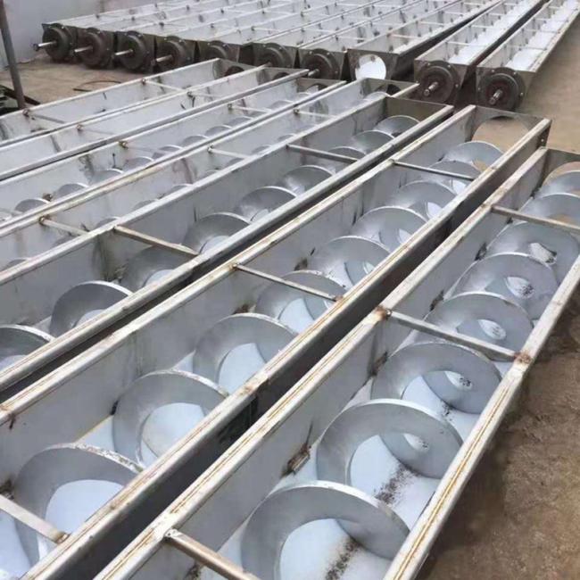 OEM Custom Factory Supply Shaftless Horizontal Screw Conveyors for Powder Granule