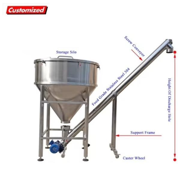 5 Ton SS304 SS316 Adjustable Prices Cost Maize Storage Grain Silo