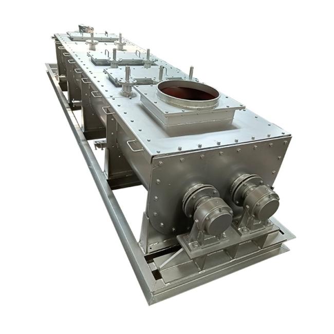 OEM Custom Stainless Steel Blender Auger Conveyor Biaxial Dust Humidifier Mixer