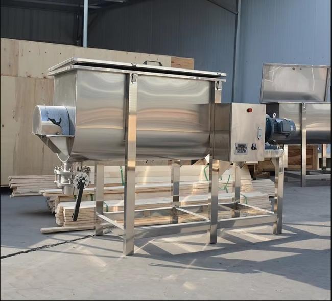 Double Shaft Farm Mushroom Compost Substrate Dry Mix 200L Fertilizer Mixer