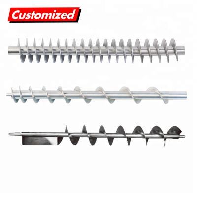 China OEM Custom Stainless Steel Food Grade Auger Screw for Grain Sweep Silo for sale