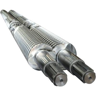 China Single Screw Conical Twin Screw Barrel Extrusion Machine Screw Barrel Set for sale