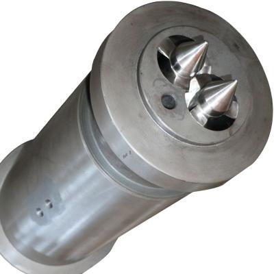 China Single Screw Conical Twin Screw Barrel Extrusion Machine Screw Barrel Set for sale