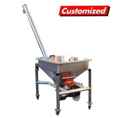 China Corn Powder Vibrating Screw Conveyor Feeder Compact Structure With Hopper for sale