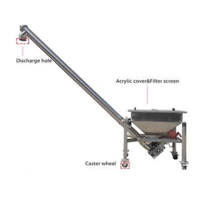 China Corn Powder Vibrating Screw Conveyor Feeder Compact Structure With Hopper for sale