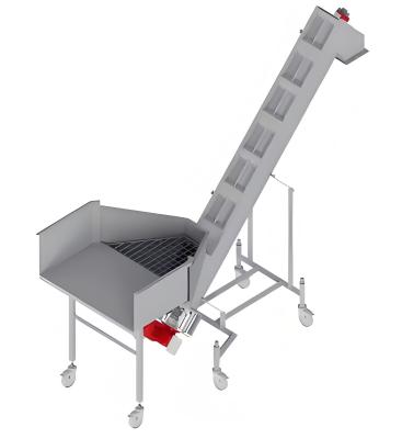 Cina Convogliatore a spirale resistente in acciaio inossidabile personalizzato per la lavorazione degli alimenti e la movimentazione dei materiali con velocità regolabile in vendita