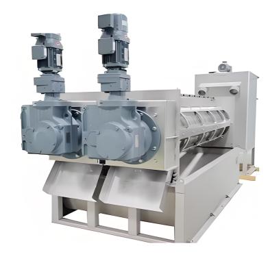 China Combinação de máquina de empilhamento de parafusos de dupla hélice de alta eficiência e equipamento de desaguamento de lodo para tratamento de águas residuais for sale
