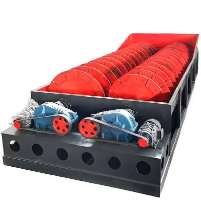 China Dual-Spiral Rod Cleaning Machine for River Sand, Quartz Sand, and Gravel Fine Processing  Abrasive Wheel Cleaning for sale