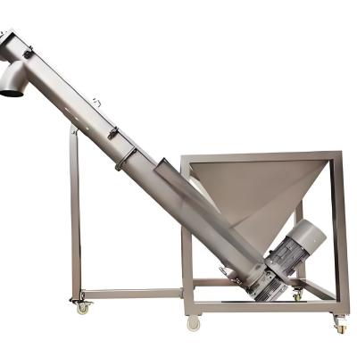 China Heat Resistant Stainless Steel Adjustable Speed Screw Auger Feeder and Spiral Feeder Conveyor for Food Industry for sale