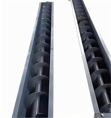 China Vertical-Incline Tubular U-Shape Spiral Conveyor For Cement Coal Wet Sand Sludge Rice And Ice Cream Powder Particles for sale