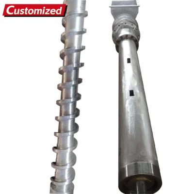 Cina Estrusore a vite singolo personalizzato in microplastica riciclata, camicia a vite singola, acciaio inossidabile adatto per estrusore di plastica PVC Plastify Extruder Single Screw Barrel in vendita