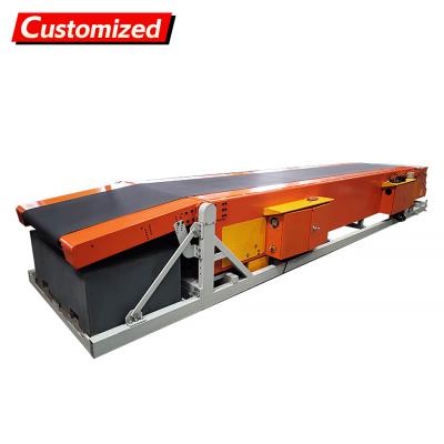 China Mobile Telescopic Belt Conveyor 600mm-800mm Width 220V-440V Custom for sale