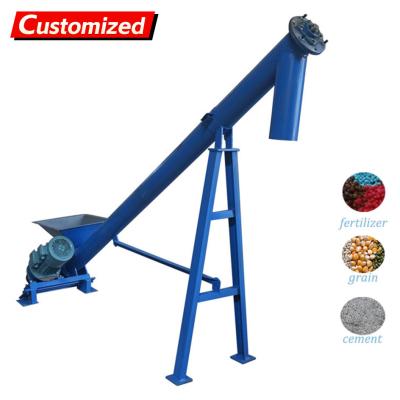 China custom Automatic Cement Powder Inclined Auger Screw Conveyor Feeder  Cement Screw Portable Conveyor for Truck Unloading for sale