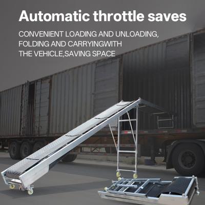 China High Quality Folding Industrial Inclined Belt Conveyor Mobile conveyor belts are used in industrial production  Loading & Unloading for efficient, adjustable-speed material transfer for sale