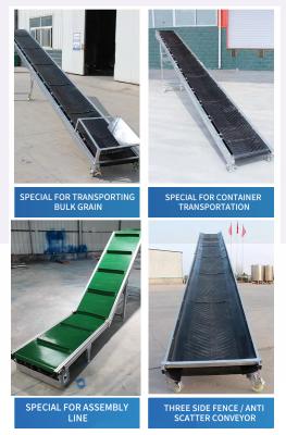 China High Quality Folding Industrial Inclined Belt Conveyor Mobile conveyor belts are used in industrial production  Loading & Unloading for efficient, adjustable-speed material transfer for sale