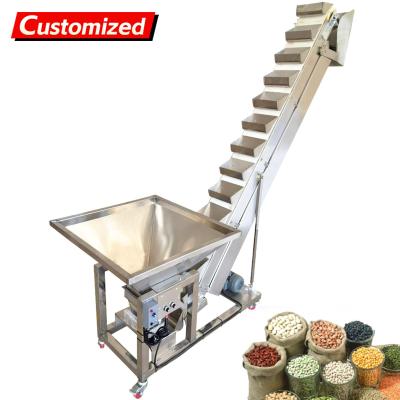 China Custom Stainless Steel Bucket Elevator with 150L Hopper and 17.2 Gal/Min Capacity Featuring Adjustable Vibrating Control for Granular Materials for sale