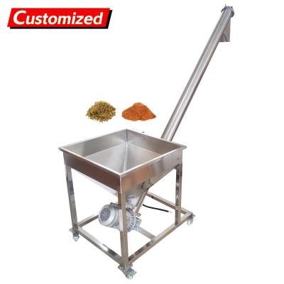 China Customized Inclined Screw Auger Feeder with 0-45 Degrees Inclination 3m³/h Capacity and 1.1KW Motor Power for sale