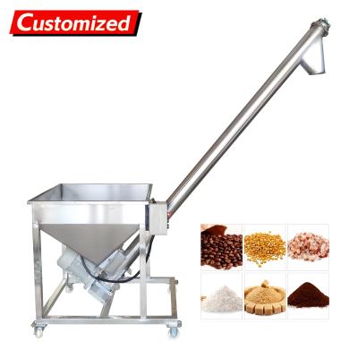 China Stainless Steel Electric Screw Conveyor with 5.6ft Height and 220V 1100W Motor for 0-45 Degrees Inclination for sale