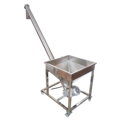 China customized Screw Powder Feeding Machine, Automatic Feeder Vibrating Hopper Inclined Conveyor, Powder Loading Machine Vibrating Hopper 110V for sale