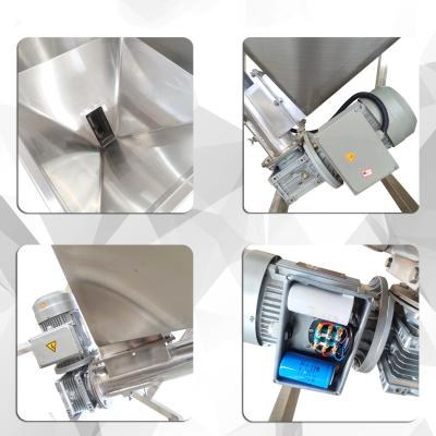 China customized Screw Powder Feeding Machine, Automatic Feeder Vibrating Hopper Inclined Conveyor, Powder Loading Machine Vibrating Hopper 110V for sale