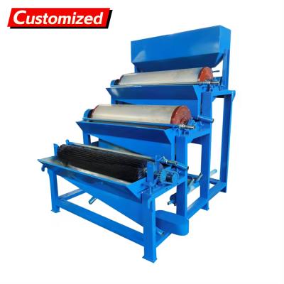 China OEM conveyor belt permanent magnet separator dry magnetic separator drawer-type magnetic separator industrial magnetic separator, suitable for waste recycling, old furniture and appliance recycling for sale