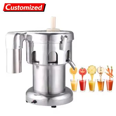 China Customized Commercial Juicer with Pulp Retention Fruit and Vegetable Juicer Stainless Steel Industrial Juicer 220V 370W Apple Orange Pear Banana Fruit Juicer for sale