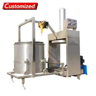 China Custom Commercial 36L Manual Hydraulic Jack Honey Fruit & Vegetable Press Stainless Steel Commercial Hydraulic Cold-Press Grape Juicer for sale