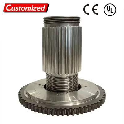 China Customizable Design High-Quality Material Splined Shaft and Pinion Shaft with Strong Versatility for Industrial Machinery for sale