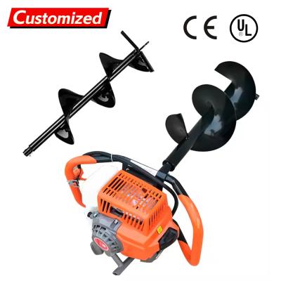 China Gasoline-Powered Portable Earth Auger - Multifunctional Auger Boring Machine for Tree Planting and Mining for sale