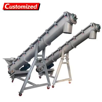 China Customizable Stainless Steel Heat Resistant Screw Auger Conveyor for Industrial Applications for sale