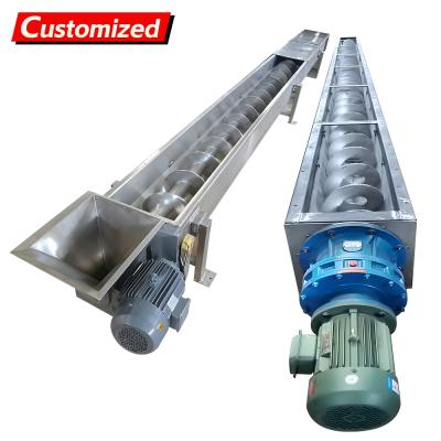 China Stainless Steel Shaftless Screw Conveyor with Easy Maintenance Superior Sealing and Anti-Wrapping Performance for sale