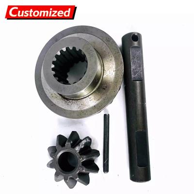 China Custom 20CrMnTi Forging Carburized Spline Shaft & Differential Kit with Hardness 60–70 HRC for sale