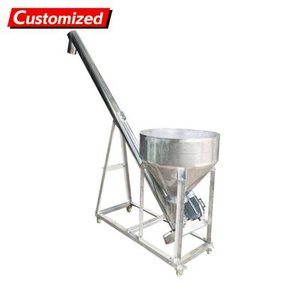 China Customized Stainless Steel Screw Conveyor with Hopper for Food Grade Material Handling for sale