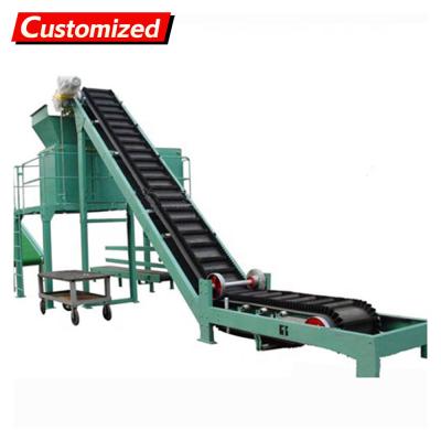 China Customized High-Angle Sidewall Belt Conveyor for High-Efficiency Material Handling in Stainless Steel for sale