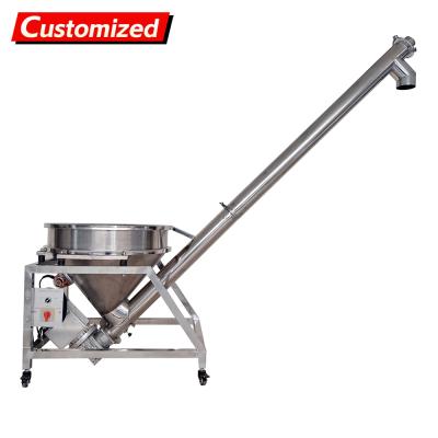 China Customizable Stainless Steel 304 Screw Conveyor Hopper with Sealed Conveying System for Powder Transport for sale