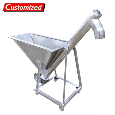China Customized Stainless Steel Screw Conveyor with 18.5 kW Motor for Powdered Sugar Transport for sale