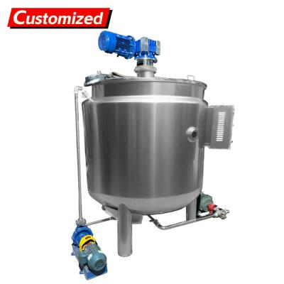 China Custom 200L Capacity 304/316 Stainless Steel Mixing Tank with Electric Heating for Food and Chemical Industries for sale