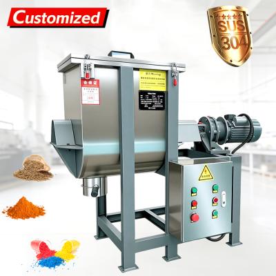 China Custom 100-Liter Stainless Steel Horizontal Ribbon Mixer for High Uniformity and Wide Applications for sale