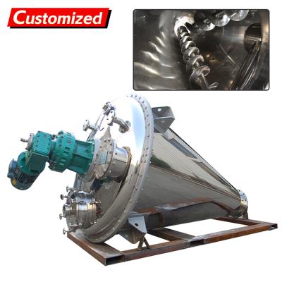 China Custom Stainless Steel Twin-Screw Mixer with Wear-Resistant Alloy, Variable Speed Control, and Dual-Input Reducer for sale