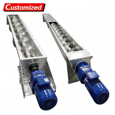 China Stainless Steel High Efficiency Customized Screw Auger Conveyor for Bulk Material Transport for sale