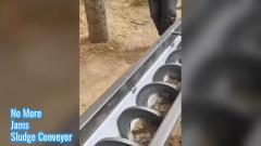 Tangle Free Sludge Conveyor Easy Maintenance