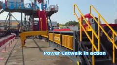 Power Catwalk in action on the drilling rig
