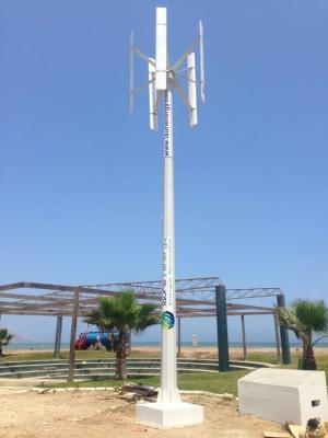 China low noise vertical axis wind generator with low start-up wind speed vawt for sale