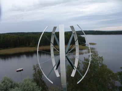 China 10kw 380V vertical axis wind generator with C type blades for sale