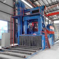 China Roller Conveyor Automatic Sandblasting Machine , Shot Blaster Machine Compact Structure for sale